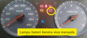 Lampu bateri kereta viva menyala - Mekanikakereta